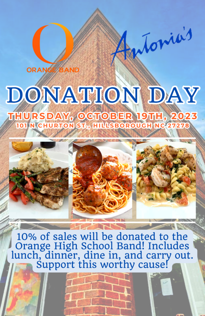 Antonia's Donation Day | Visit Hillsborough, NC