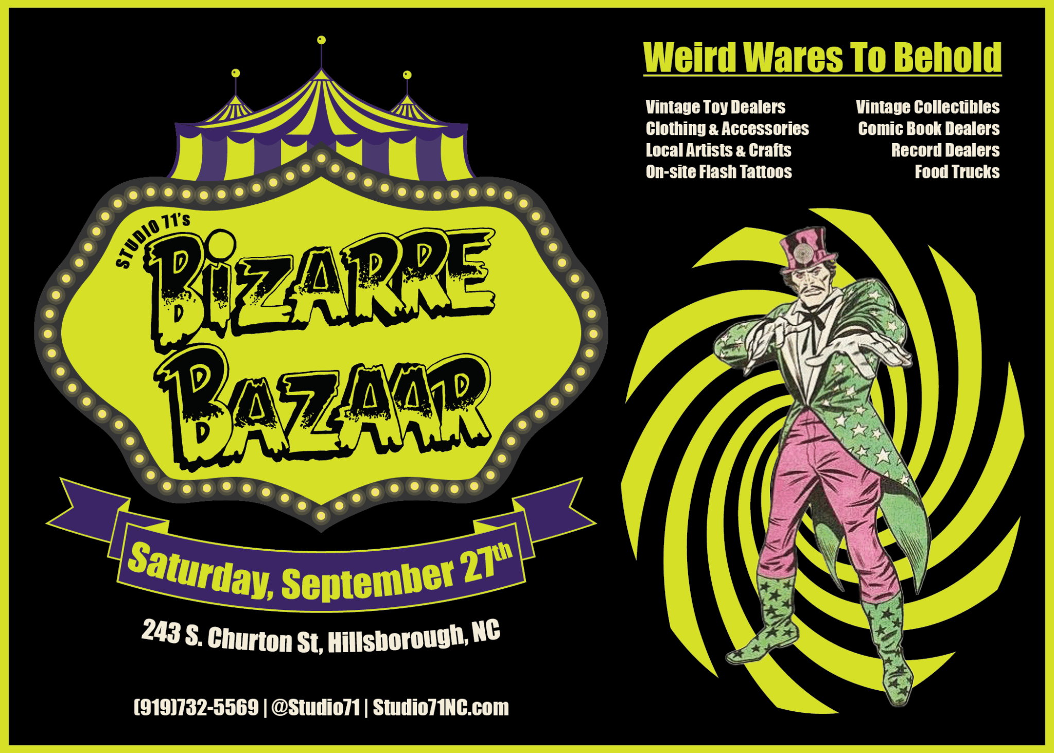 Studio 71's Bizarre Bazaar | Visit Hillsborough, NC